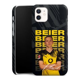 DeinDesign iPhone 12 mini Handy Premium Case Smartphone Handyh&uuml;lle Schutzh&uuml;lle gl&auml;nzend Borussia Dortmund Maximilian Beier Bvb Premium Case