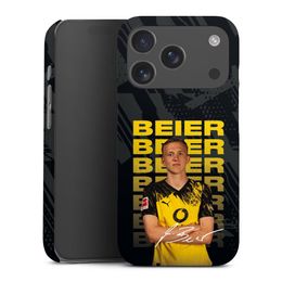 DeinDesign iPhone 17 Pro Handy Premium Case Smartphone Handyh&uuml;lle Schutzh&uuml;lle gl&auml;nzend Borussia Dortmund Maximilian Beier Bvb Premium Case