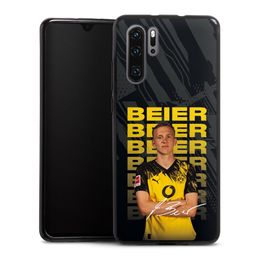DeinDesign Huawei P30 Pro Handy Silikon H&uuml;lle Case schwarz Handyh&uuml;lle Borussia Dortmund Maximilian Beier Bvb