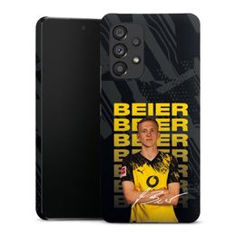 DeinDesign Galaxy A53 5G Handy Premium Case Smartphone Handyh&uuml;lle Schutzh&uuml;lle matt Borussia Dortmund Bvb Maximilian Beier Premium Case