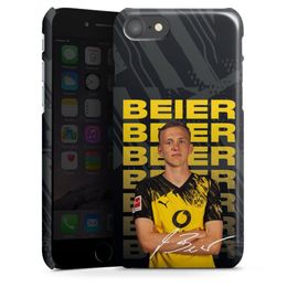 DeinDesign iPhone SE (2022) Handy Premium Case Smartphone Handyh&uuml;lle Schutzh&uuml;lle gl&auml;nzend Borussia Dortmund Maximilian Beier Bvb Premium Case
