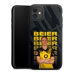 DeinDesign iPhone 11 Handy Premium Silikon H&uuml;lle Handyh&uuml;lle schwarz Case Borussia Dortmund Maximilian Beier Bvb Silikon Premium Case
