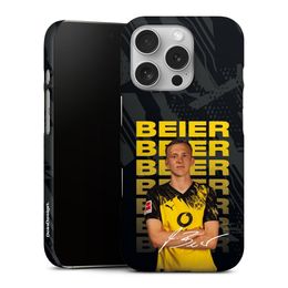 DeinDesign iPhone 16 Pro Handy Premium Case Smartphone Handyh&uuml;lle Schutzh&uuml;lle matt Borussia Dortmund Maximilian Beier Bvb Premium Case