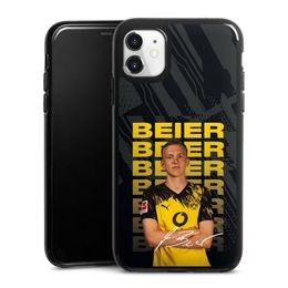 DeinDesign iPhone 11 Handy Silikon H&uuml;lle Case schwarz Handyh&uuml;lle Borussia Dortmund Maximilian Beier Bvb