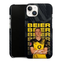 DeinDesign iPhone 14 Handy Premium Case Smartphone Handyh&uuml;lle Schutzh&uuml;lle matt Borussia Dortmund Maximilian Beier Bvb Premium Case