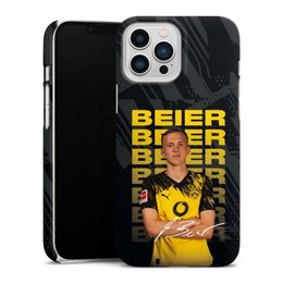 DeinDesign iPhone 13 Pro Max Handy Premium Case Smartphone Handyh&uuml;lle Schutzh&uuml;lle matt Borussia Dortmund Maximilian Beier Bvb Premium Case