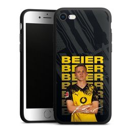 DeinDesign iPhone SE (2020) Handy Premium Silikon H&uuml;lle Handyh&uuml;lle schwarz Case Borussia Dortmund Bvb Maximilian Beier Silikon Premium Case