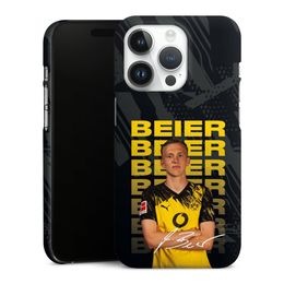 DeinDesign iPhone 14 Pro Handy Premium Case Smartphone Handyh&uuml;lle Schutzh&uuml;lle matt Borussia Dortmund Maximilian Beier Bvb Premium Case