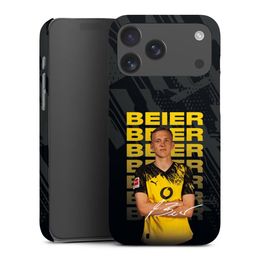 DeinDesign iPhone 17 Pro Max Handy Premium Case Smartphone Handyh&uuml;lle Schutzh&uuml;lle gl&auml;nzend Borussia Dortmund Maximilian Beier Bvb Premium Case