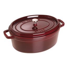 Staub La Cocotte Cocotte 33 cm, oval, Grenadine-Rot, Gusseisen
