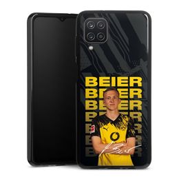 DeinDesign Galaxy A12 Handy Silikon H&uuml;lle Case schwarz Handyh&uuml;lle Borussia Dortmund Bvb Maximilian Beier