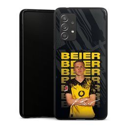 DeinDesign Galaxy A52s 5G Handy Silikon H&uuml;lle Case schwarz Handyh&uuml;lle Borussia Dortmund Maximilian Beier Bvb