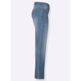 CR&Eacute;ATION L Damen Jeans mit Nieten an den Taschen blue-stone-washed Gr&ouml;&szlig;e 20