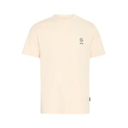 Rundhalsshirt Blend "Rundhalsshirt BHJANUS", Herren, Gr. M, beige (bleached sand), Obermaterial: 100% Baumwolle CO., Shirts Rundhalsshirt