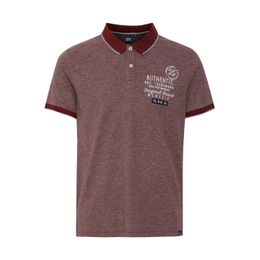Poloshirt FQ1924 "Poloshirt FQPetri", Herren, Gr. L, lila (cabernet melange), Obermaterial: 100% Baumwolle CO., Shirts