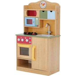 TEAMSON KIDS Spielk&uuml;che &raquo;Little Chef Florence Classic&laquo; mit drehbaren Bedienkn&ouml;pfen mit Klickger&auml;usch bunt Kunststoff, MDF