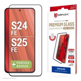 Displex Displayschutzglas &raquo;Premium Glass Screen Protector Full Cover&laquo; f&uuml;r Samsung Galaxy S24 FE;Samsung Galaxy S25 FE Displayschutzfolie, Schutzfolie, 