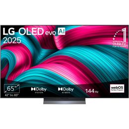 LG OLED-Fernseher &raquo;OLED65C5ELB&laquo; 164 cm/65 Smart-TV grau ALLM, QMS), 3x USB 2.0, LAN, Wi-Fi 6, Bluetooth v 5.3; NVIDIA G-SYNC, AMD FreeSync , HGiG-