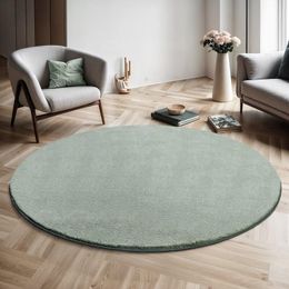 the carpet Teppich &raquo;Relax round&laquo; rund 16 mm H&ouml;he waschbarer Wohnzimmer Teppich modern rutschfest Polyester