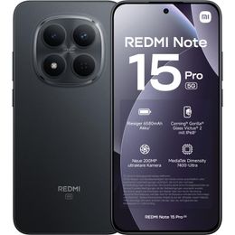 Xiaomi Smartphone &raquo;Redmi Note 15 Pro 5G 8+256&laquo; Black Mediatek Dimanesity 7400-Ultra