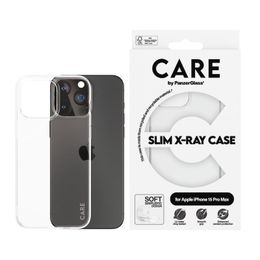 CARE by PanzerGlass Handyh&uuml;lle &raquo;Slim X-Ray Case f&uuml;r Apple iPhone 15 Pro Max Fashion X-Ray Soft&laquo; Backcover, Schutzh&uuml;lle, Handyschutzh&uuml;lle, Case, 