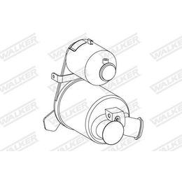 WALKER Ru&szlig;-/Partikelfilter, Abgasanlage 73339 f&uuml;r SKODA VW AUDI 04L131648HX 04L131648GX