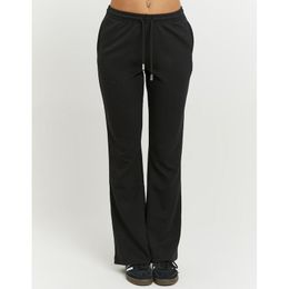 Tally Weijl Damen Sweathose &raquo;SPAPEJACIN&laquo; Materialmix, mit ausgestelltem Bein und Bindeband 42, N-Gr
