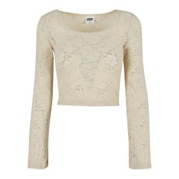 Urban Classics Damen Urban Classics Longsleeve &raquo; Damen Ladies Cropped Lace Longsleeve&laquo; 1 Stk. 4XL