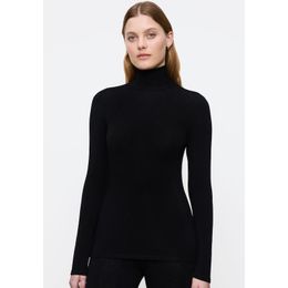 Triumph Damen Langarmshirt &raquo;Beauty Layers Top LSL Turtleneck 04&laquo; thermoregulierend, Langarm, Rollkragen schwarz L