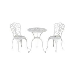 Beliani 3-tlg Bistro Set TRIORA/DASCIO in Wei&szlig; | Gr.: onesize