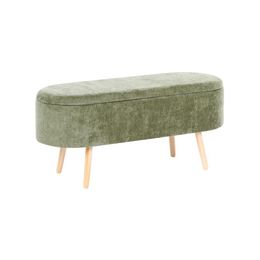 Beliani Hocker OKLAHOMA in Gr&uuml;n - (W) 37 x (H) 44 x (L) 100 cm | Gr.: onesize