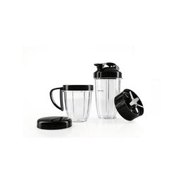 Gourmet Maxx Zubeh&ouml;r-Set L 6-tlg. schwarz f&uuml;r Nutrition Mixer Schwarz | Gr.: onesize