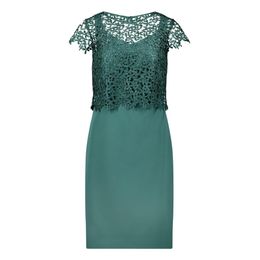 Vera Mont Etuikleid mit Spitze in Dark Emerald | Gr.: 36