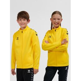 Hummel Rei&szlig;verschluss Jacke Hmlcore Kinder in SPORTS YELLOW | Gr.: 176