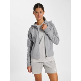 Hummel Rei&szlig;verschluss Kapuzenpullover Hmlmove Damen in GREY MELANGE | Gr.: M