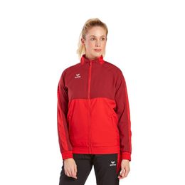 Erima Damen Six Wings Pr&auml;sentationsjacke in rot/bordeaux | Gr.: 34