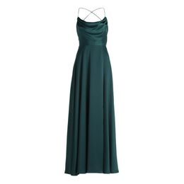 Vera Mont Abendkleid mit Wasserfallausschnitt in Dusty Slate | Gr.: 40