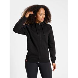 Hummel Rei&szlig;verschluss Kapuzenpullover Hmlred Damen in BLACK | Gr.: XXL