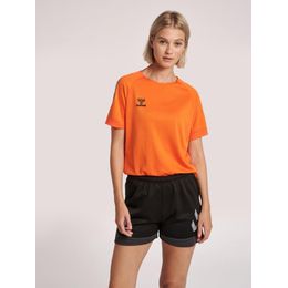 Hummel T-Shirt Hmllead Damen in ORANGE TIGER | Gr.: M