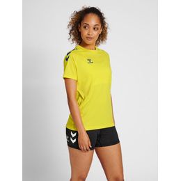 Hummel T-Shirt Hmlcore Damen in BLAZING YELLOW/TRUE BLUE | Gr.: L