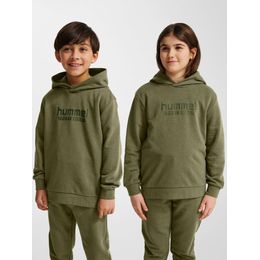 Hummel Kapuzenpullover Hmljr Base Kinder in WINTER MOSS | Gr.: 34-39
