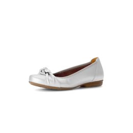 Gabor Sportliche Ballerinas in silber | Gr.: 37