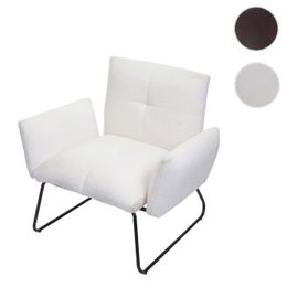 Mendler Lounge-Sessel HWC-K34, Cocktailsessel Sessel, Boucl&eacute; Stoff/Textil MVG-zertifiziert ~ Variantenangebo 89666
