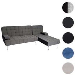 Mendler Schlafsofa HWC-K22, Couch Ecksofa Sofa, Liegefl&auml;che links/rechts Schlaffunktion 236cm ~ Variantenang 89562+89729
