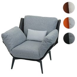 Mendler Sessel HWC-L82, Lounge-Sessel Cocktailsessel Polstersessel Relaxsessel, Kunstleder Stoff/Textil Meta 101740