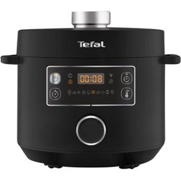 Tefal Multikocher "Turbo Cuisine inkl. Dampfgareinsatz, Messbecher, Reisl&ouml;ffel und Kelle", schwarz, B:31cm H:28,7cm T:33,6cm, K&uuml;chenmaschinen, elektr. Schnellkochtopf, 10 aut. Programme, 1-Knopf-Bedienung, CY7548