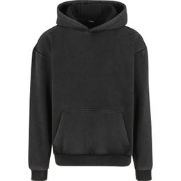 Kapuzenpullover Urban Classics "Urban Classics Vintage Heavy Hoodie", Herren, Gr. 5XL, magnet, 70% Baumwolle, 30% Polyester, unifarben, loose fit, ohne Ausschnitt, Pullover Kapuzenpullover