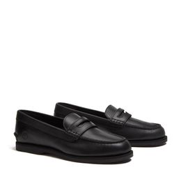 Bootsschuh Timberland "CLASSIC BOAT LOAFER SHOE", Damen, Gr. 36, blk full grain, Leder, Schuhe Bootsschuh, Classic Boat Loaferschuh aus Timberland Premium Leder