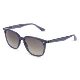 Ray-Ban RB 4362 | Unisex-Sonnenbrille | Fassung: Vollrand, Quadratisch, Propionat, Blau Grau | Glasfarbe: Grau
