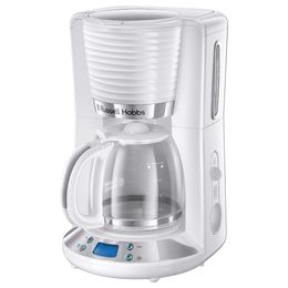 Russell Hobbs Filterkaffeemaschine Inspire White 24390-56, Wei&szlig;, Metall, Kunststoff, Glas, 1,25 L,1250 ml, 23.7x34.9x21.2 cm, K&uuml;chenger&auml;te, Kaffeemaschinen & Zubeh&ouml;r